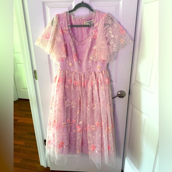 JessaKae | Dresses | Jessakae Pink Floral Midi Dress | Poshmark